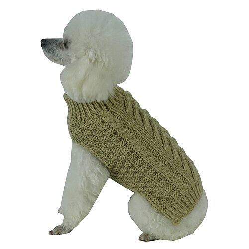 Click here for The Pet Life Swivel-Swirl Heavy Cable Knitted Fash... prices
