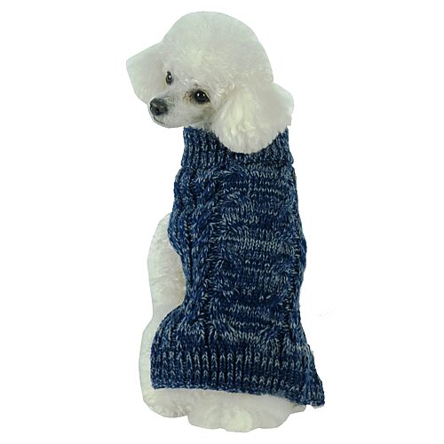 Click here for The Pet Life Classic True Blue Heavy Cable Knitted... prices