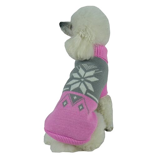 Click here for The Pet Life Snow Flake Cable-Knit Ribbed FashionT... prices