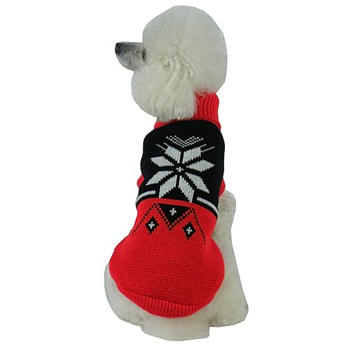 Click here for The Pet Life Snow Flake Cable-Knit Ribbed FashionT... prices