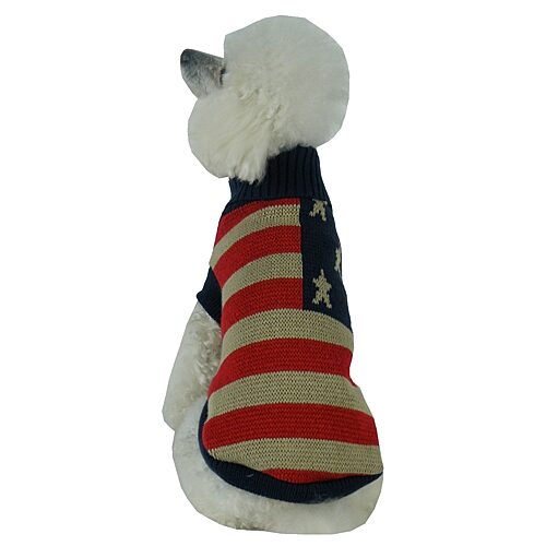 Click here for The Pet Life Patriot Independence Star Heavy Knitt... prices
