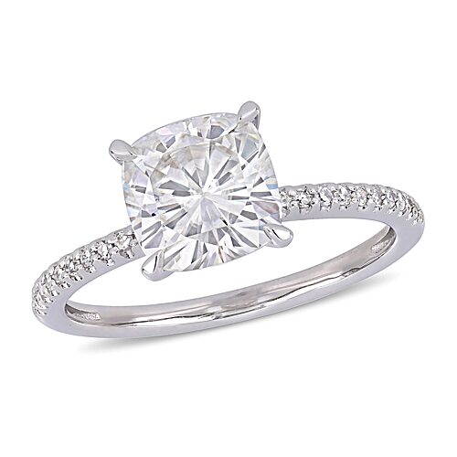 Click here for Womens 1/10 CT. T.W. White Moissanite 14K Gold Eng... prices