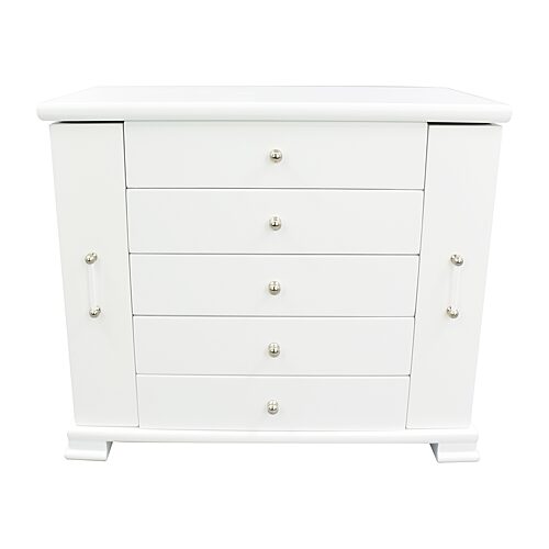 Click here for Pko Inc Wooden Jewelry Box  White - White prices