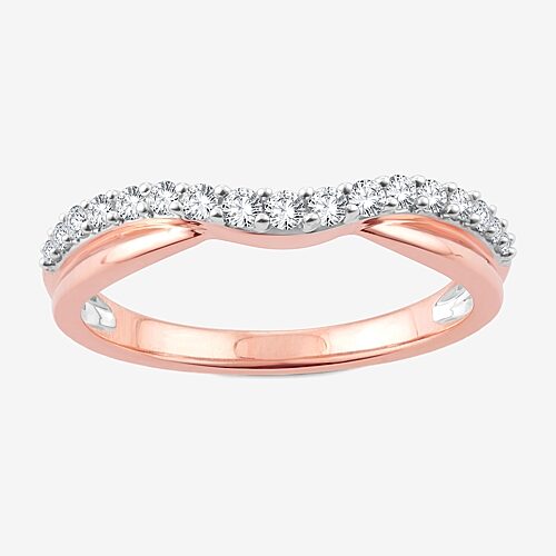 Click here for 1/4 CT.T.W. Natural Diamond 10K or 14K Gold Curved... prices