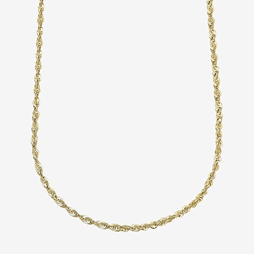 Click here for 10K Gold 18 - 24 Inch Hollow Rope Chain Necklace... prices