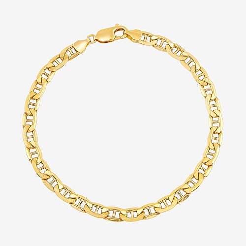 Click here for Made in Italy Mens 10K Gold Semisolid Link Chain B... prices