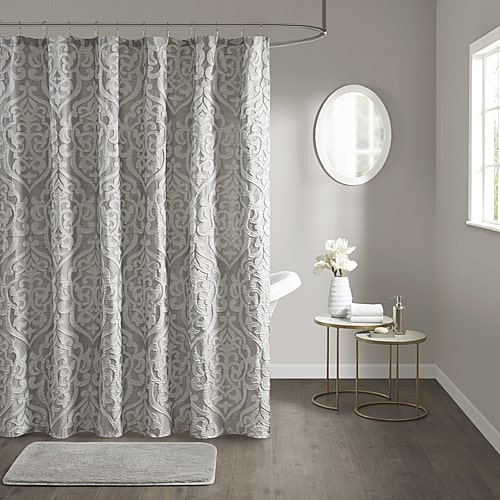 Click here for Madison Park Odette Jacquard Shower Curtain  72 x... prices