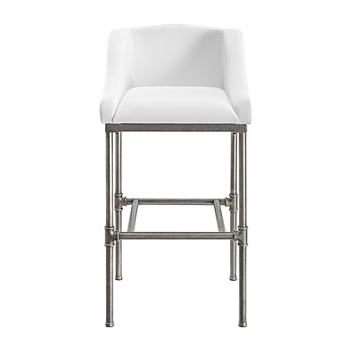 Click here for Dillon Upholstered Bar Height Stool  One Size  Sil... prices