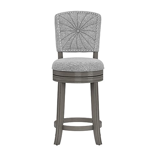 Santa Clara Il Counter Height Swivel Bar Stool  One Size  Gray