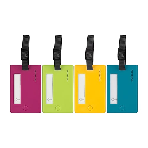 Click here for Travelon Set of 4 Assorted Color Luggage Tags  One... prices