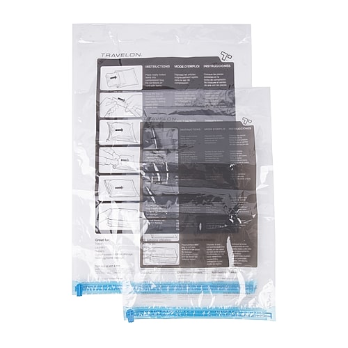 Click here for Travelon Set of 2 Compression Storage Bags  One Si... prices