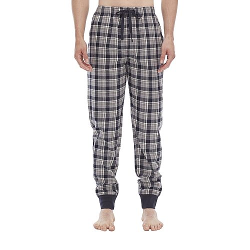 Click here for Residence Flannel Mens Pajama Joggers  Large  Gray prices