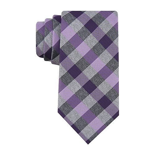 Click here for Stafford Plaid Tie  One Size  Purple prices