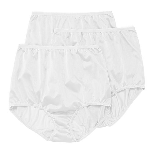 Click here for Underscore Nylon Womens 3 Pack Brief Panty  9  Whi... prices