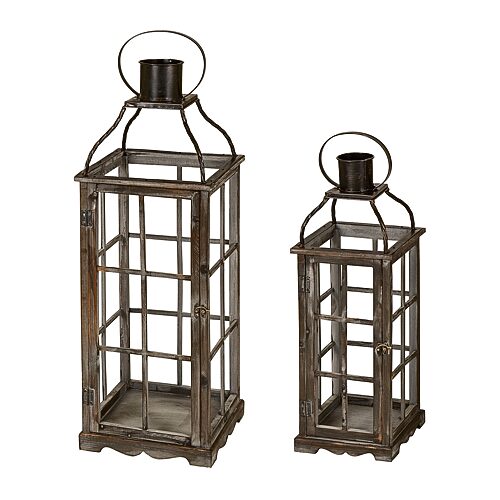 Click here for Glitzhome Oversized Wood & Metal 2-pc. Decorative... prices