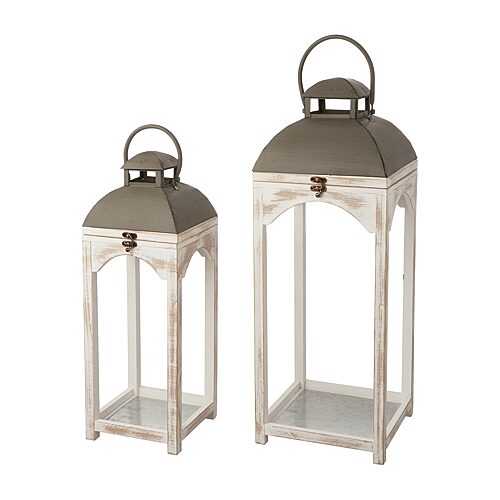 Click here for Glitzhome Farmhouse Modern Wood Metal 2-pc. Decora... prices