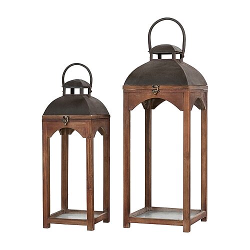 Click here for Glitzhome Farmhouse Modern Wood Metal 2-pc. Decora... prices