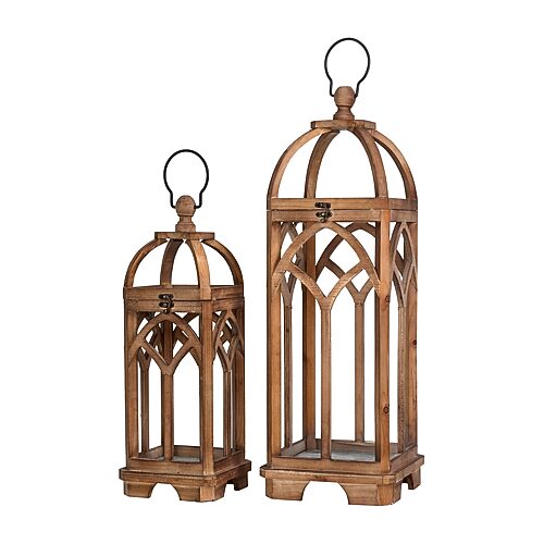 Click here for Glitzhome Farmhouse Wooden Church Window Frame 2-p... prices