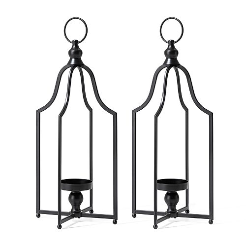 Click here for Glitzhome Large Farmhouse Black Metal 2-pc. Decora... prices