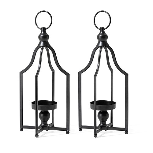 Click here for Glitzhome Small Farmhouse Black Metal 2-pc. Decora... prices
