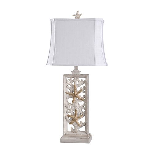 Click here for Stylecraft South Cove 15 W Cream Table Lamp  One S... prices