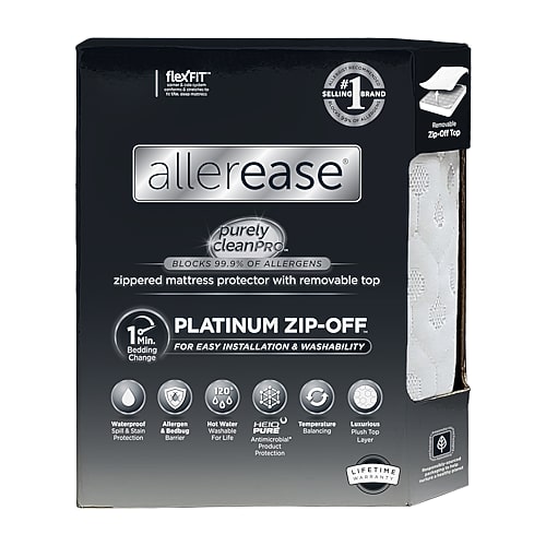 Click here for allerease Platinum Zippered Mattress Encasement prices