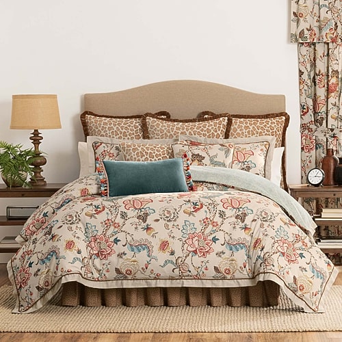 Click here for Rose Tree Haylie Floral 4-pc. Lightweight Embellis... prices