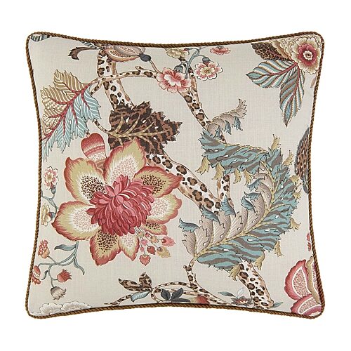 Click here for Rose Tree Haylie Floral Printed Square Throw Pillo... prices