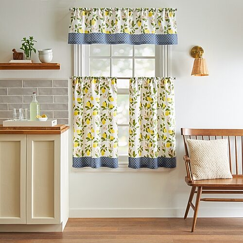 Click here for Martha Stewart Lemons 3-pc. Rod Pocket Window Tier... prices