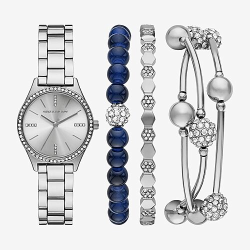 Click here for Skechers Womens Silver Tone 4-pc. Watch Boxed Set... prices