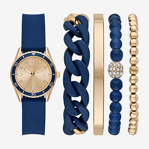 Click here for Skechers Womens Blue 5-pc. Watch Boxed Set Sr9114... prices
