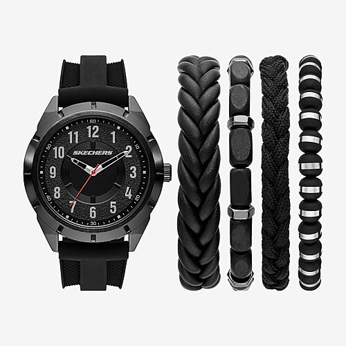 Click here for Skechers Mens Black 5-pc. Watch Boxed Set Sr9120... prices