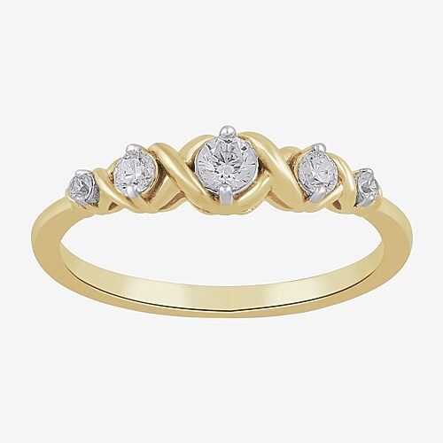 Click here for Womens 1/4 CT. T.W. Lab Grown White Diamond 10K Go... prices
