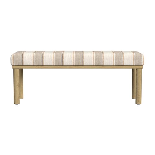 Click here for HOMEPOP Oslo Bench  One Size  Beige prices
