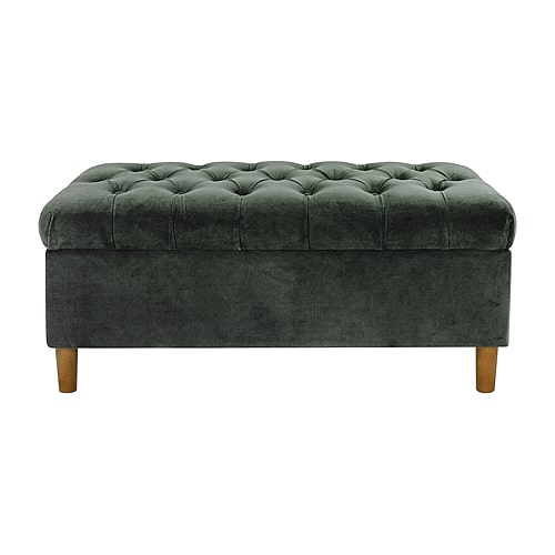 Click here for Homepop Storage Bench  One Size  Green prices