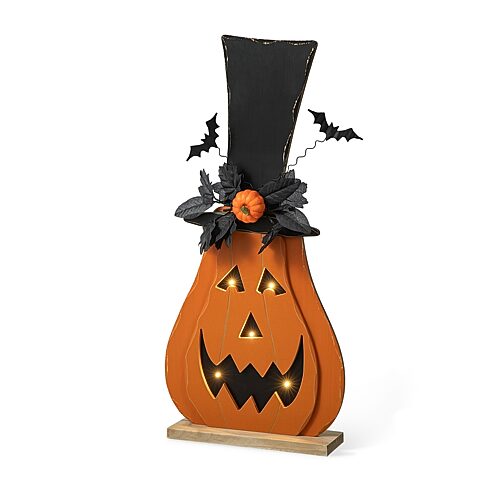 Click here for Glitzhome 29.5 Lighted Wooden Porch Decor Hallowee... prices