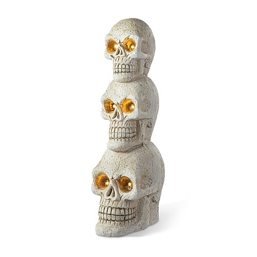 Click here for Glitzhome 25.5Ligted Mgo Skull Porch Decor Hallowe... prices