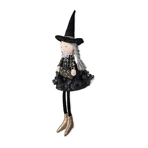 Click here for Glitzhome 29 Fabric Dressed Witch Sitter Table Déc... prices