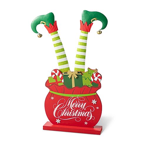 Click here for Glitzhome 24.5 Wooden And Metal Gift Box Christmas... prices