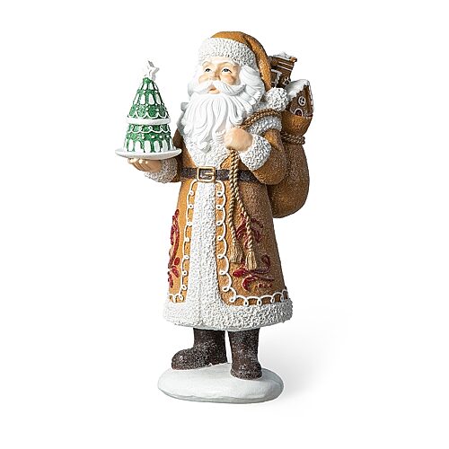 Click here for Glitzhome 11.5 Gingerbread Santa Christmas Tableto... prices