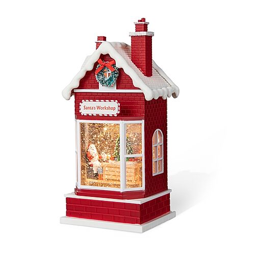 Click here for Glitzhome 10.5 Lighted SantaS Workshop Christmas S... prices