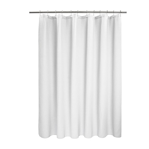 Click here for Awesome Home Spa Cotton Blend Waffle Shower Curtai... prices