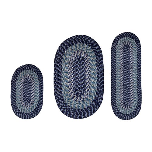 Click here for Better Trends Alpine Stripe Braided 3 Pc Oval Rug... prices