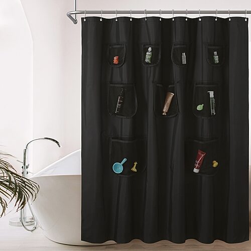 Click here for Awesome Home With Mesh Pockets Shower Curtain  One... prices