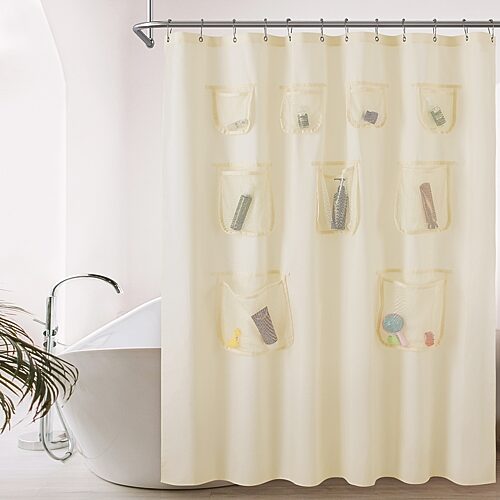 Click here for Awesome Home With Mesh Pockets Shower Curtain  One... prices