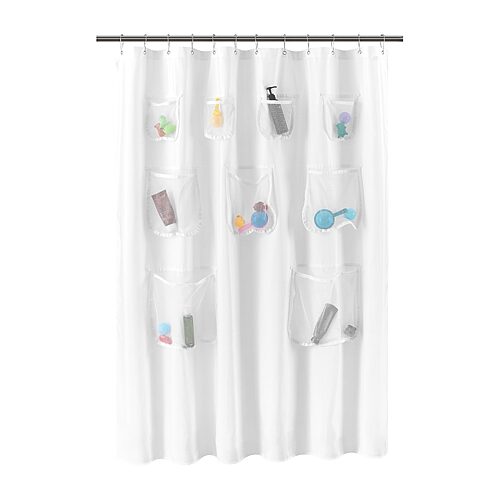 Click here for Awesome Home With Mesh Pockets Shower Curtain  One... prices