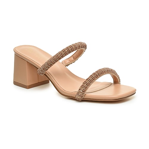 Click here for Nicole Miller Womens Woolie Heeled Sandals  8 1/2... prices