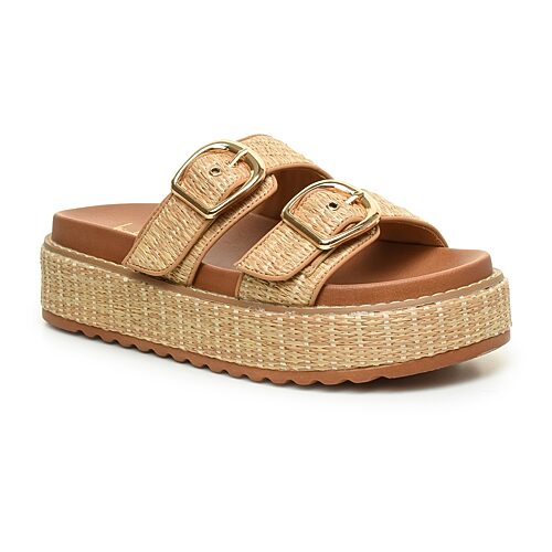 Click here for Nicole Miller Keren Womens Footbed Sandals  6 Medi... prices