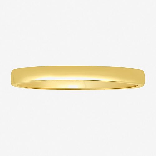 Click here for Womens 2MM 14K Gold Over Silver Round Wedding Band... prices