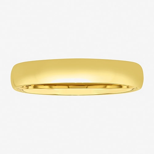 Click here for Womens 4MM 14K Gold Over Silver Round Wedding Band... prices